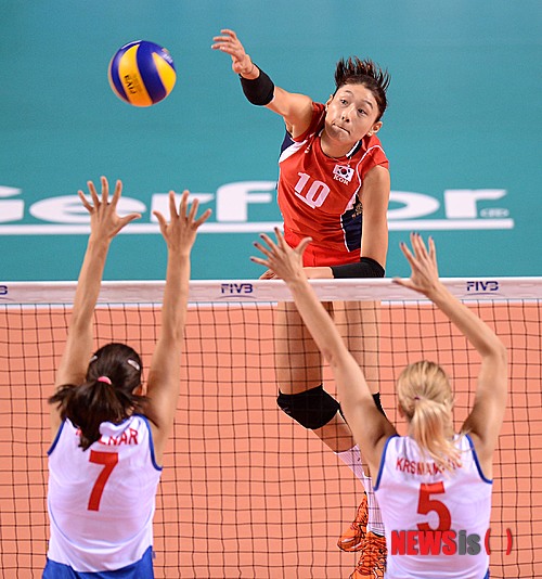 [그랑프리女배구]한국, 세르비아에 완패…2연승 뒤 1패