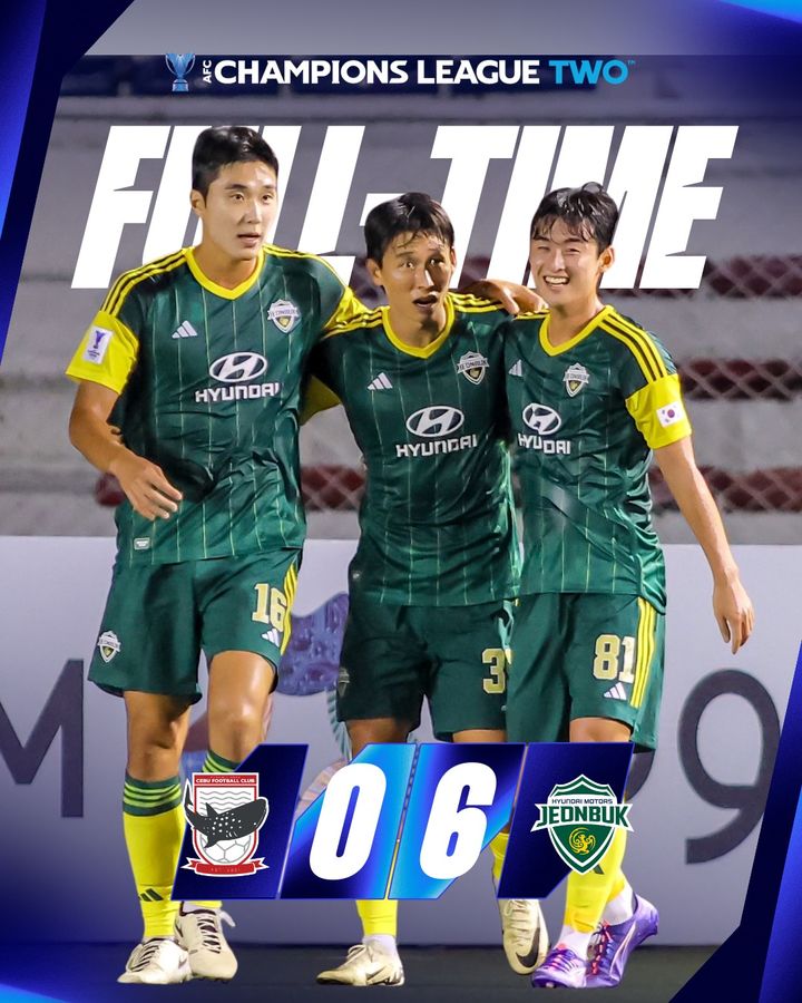 프로축구 전북, ACL2 첫 경기서 세부 6-0 대파